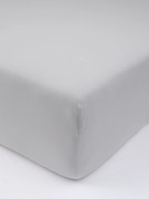 MK Lůžkoviny Jersey prostěradlo do postýlky s elastanem 70 × 140 cm – světle šedé