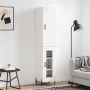 Skříň highboard bílá 34,5 x 34 x 180 cm kompozitní dřevo