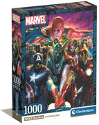 Clementoni - Puzzle 1000 Marvel Avengers - Compact