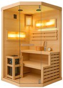 BPS-koupelny Finská sauna Relax HYD-6192 120x120, 2 osoby