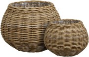 Ratanové obaly na květináče v sadě 2 ks ø 57 cm Melaka – House Nordic
