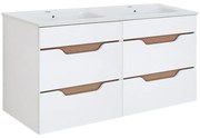 Comodo Koupelnová skříňka s keramickým dvojumyvadlem Ithaca W 120