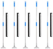 Stěrky na podlahu 5 ks 60,5 x 119,5 cm ocel a guma
