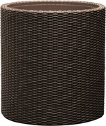 Keter květináč Cylinder M 18 l, hnědá