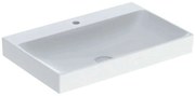 Geberit ONE - Umyvadlo 75x48x14 cm, bez přepadu, s otvorem pro baterii, KeraTect, bílá 505.020.01.2