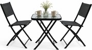 Balkonový set nábytku - stolek 50x50 cm + 2 židle