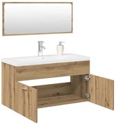 3dílná koupelnová sestava dub artisan kompozitní dřevo 3328912