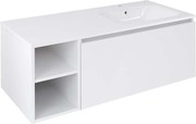 Sapho Lorea - Umyvadlová skříňka 120x46x52 cm, 1x zásuvka, pravá, matná bílá LE090-3131-R-04