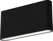 CEN FRMN-129030 Fasádní LED FORMA černé oboustranné 12W 230V 3000K 820Lm 120d 175x90mm IP54 - CENTURY