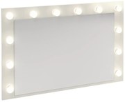 Zrcadlo s LED osvětlením REL LS | 89,8 cm | bílá | lamino o síle 18 mm