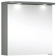 Camargue Orion Zrcadlová skříňka s LED osvětlením, 60 × 67,2 × 26,5 cm, antracit