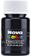 Nova Color - barva na textil NC-164, černá, 30 ml