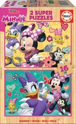 Puzzle educa dřevěné puzzle minnie a daisy 2x16 dílků