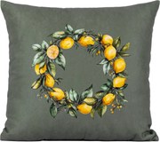 DEKORAČNÍ POVLAK NA POLŠTÁŘ LIMONE5 43X43 CM VZOROVANÝ