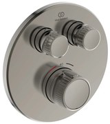 Ideal Standard CeraTherm Navigo - Termostatická sprchová baterie pod omítku pro 2 spotřebiče, Silver Storm A7296GN