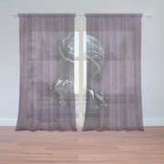 Sablio Záclony BLACK PANTHER z profilu Fialový mlhavý: 2ks 150x250cm