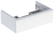 Geberit iCon - Umyvadlová skříňka, 74x25x48 cm, 1 zásuvka, lesklá bílá 502.311.01.1