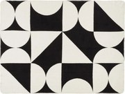 Černá/krémová deka 150x200 cm Tul – noo.ma