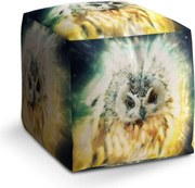 Sablio Taburet Cube Sova - 50x50x50 cm
