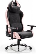 Látková herní židle Normal Size, černo-růžová: Diablo X-Horn 2.0 Akira Pink
