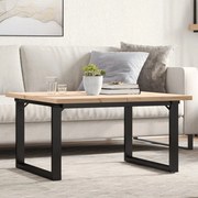 Konferenční stolek s O rámem 80x80x45,5cm borové dřevo a ocel 3282729