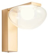 Redo 01-3241 Sinclair, zlaté nástěnné svítidlo, LED 6,5W 3000K, průměr 14cm, úhel 90°