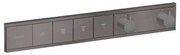 Hansgrohe RainSelect - Baterie pod omítku pro 4 spotřebiče, kartáčovaný černý chrom 15382340