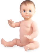 Petitcollin Koupací panenka 40 cm sedící (modré oči)