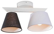 Light for home - Dřevěný přisazený lustr 40077 "YOKE", 2x40W, E14, Bílá