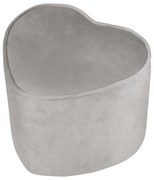Světle šedý sametový dětský puf Lil Sofa – Roba