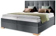 ND Murano Boxspring 160x200cm tmavěšedá