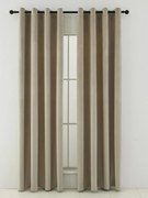 MK Lůžkoviny Sametové zatemňovací závěsy Cesar přírodní - 140 x 160 cm (2ks) - kroužky