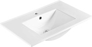 Sapho Slim - Umyvadlo 71x47 cm, s přepadem, otvor pro baterii, bílá 1601-70
