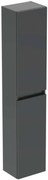 Ideal Standard Eurovit+ - Vysoká skříňka, 150x30x24 cm, 2 dvířka, panty L/P, lesklá šedá R0268TI