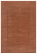 Flair Rugs, Kusový ručně tkaný koberec Tuscany Textured Wool Border Orange, 120x170, oranžová, ložnice