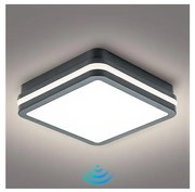 Brilagi - LED Venkovní svítidlo se senzorem BENE LED/18W/230V 22x22 cm IP54 BRI049