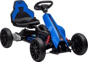 HOMCOM Elektrický Go-Kart pro Děti ve Věku 3-8 Let s 12V Baterií - Nastavitelná Rychlost 3-5 km/h a Bezpečnostní Pás - Nosnost 30 kg pro Venkovní Použ