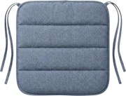 Podsedák na židli LINGE BLUE 37x37 cm, modrý