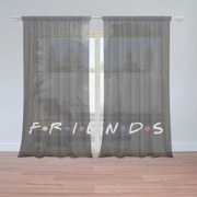 Sablio Záclony Seriál přátelé FRIENDS Polibek: 2ks 150x250cm