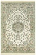 Hanse Home, Kusový koberec Naveh 104379 Ivory/Green, 160x230, zelená, chodba / předsíň