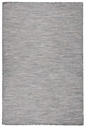 Venkovní hladce tkaný koberec 120x170 cm hnědý a modrý 340816