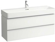 Laufen Space - Umyvadlová skříňka, 119x41x52 cm, 2 zásuvky, bílá H4102221601001