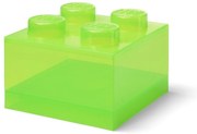 Zelený plastový dětský úložný box 25x25x18 cm – LEGO®