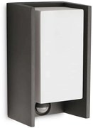 Philips myGarden - Nástěnné venkovní svítidlo 25x12 cm, E27, se senzorem, antracit 915003762102