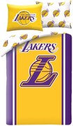 Oboustranné ložní povlečení z mikrovlákna Los Angeles Lakers - NBA - 70 x 90 cm + 140 x 200 cm - zipové zapínání