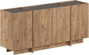 Komoda v dekoru borovice s dírou na kabely v přírodní barvě 180x80x45 cm Dorma – Kalune Design