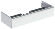 Geberit iCon - Umyvadlová skříňka 118x25x48 cm, 1 zásuvka, lesklá bílá 502.313.01.2