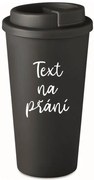 TEXT NA PŘÁNÍ - černý termohrnek 475 ml