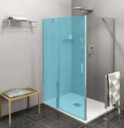 Polysan Zoom - Sprchová zástěna 90 cm, hliník/čiré sklo ZL3290