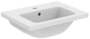 Ideal Standard i.Life S - Umyvadlo nábytkové 51x39x18 cm, s přepadem, otvor pro baterii, bílá T459101